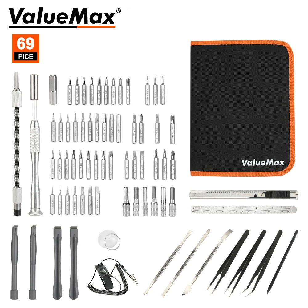 ValueMax-Juego-de-herramientas-de-reparaci-n-electr-nica-destornillador-de-precisi-n-pinzas-de ...