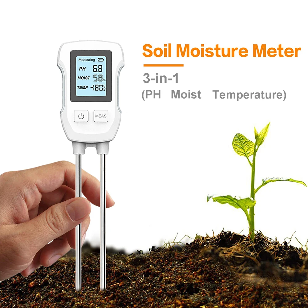 3-in-1-Soil-Moisture-Meter-Digital-Plant-Temperature-Soil-Moisture-PH ...