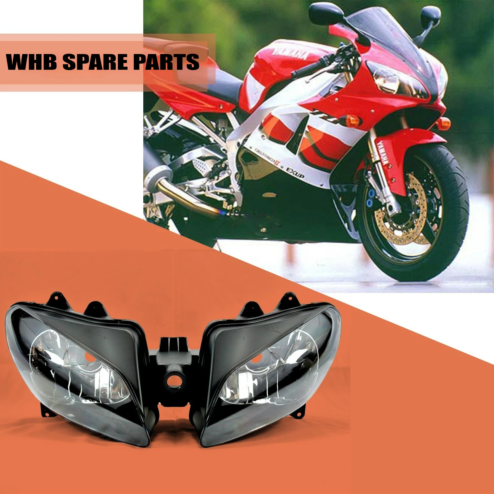 EU QUALITY Motorcycle Front Headlight Head Lamp Assembly For Yamaha YZF ...