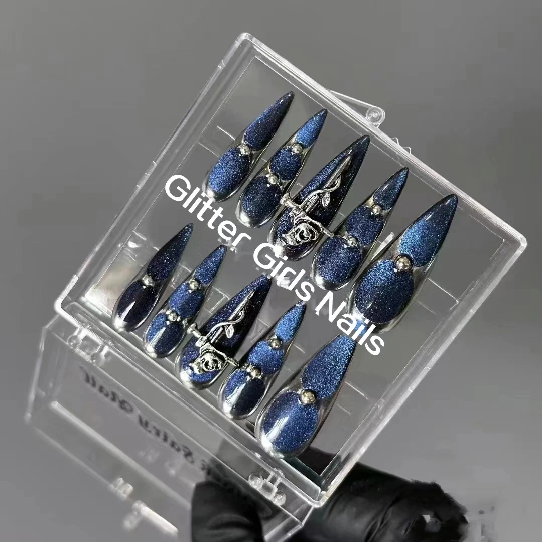 Blue-Crystal-Cat-s-Eye-Nail-Diablo-Series-Nails-Cartn-nail-tablets ...