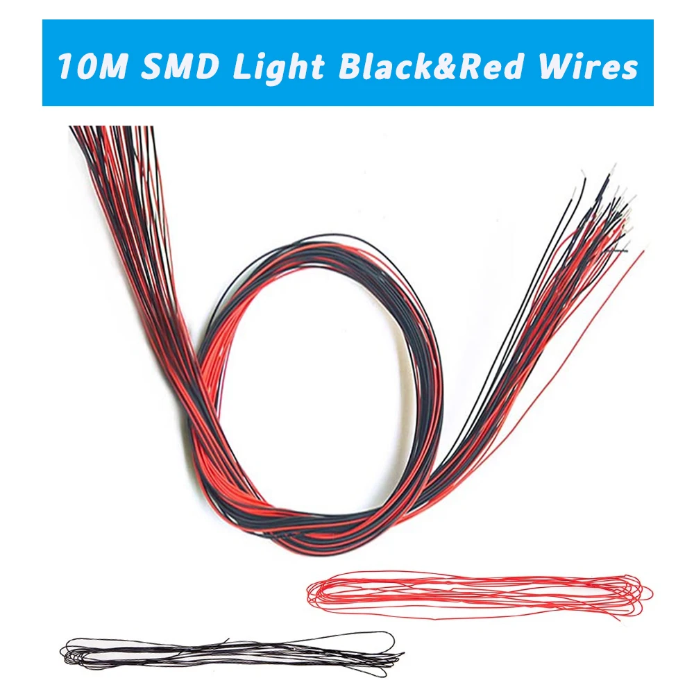 10M-0805-0603-1206-Smd-Licht-Draden-Diy-Model-Maken-Kits-Zwart-Rode ...