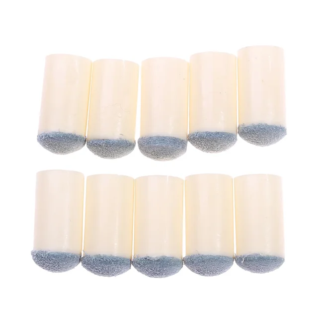10pcs 10/13mm Slip-on Billiards Cue Tips Protector Pool Cue Stick ...