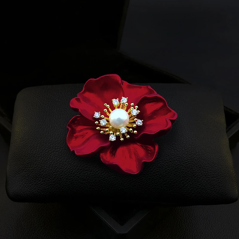 1833-Elegant-Peony-Flower-Brooch-Exquisite-High-End-Red-Corsage-Luxury-Pins-Accessories-for ...