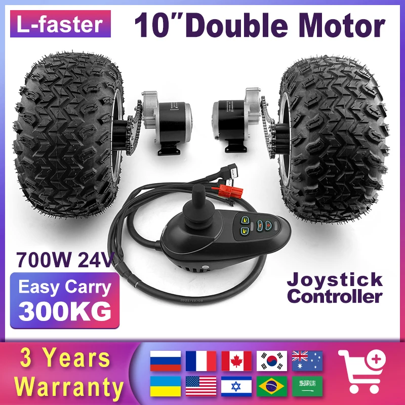 DIY Sand Beach Electric Barrow Trolley Cart 10x6.0-6 Inch Fat Wheel ...