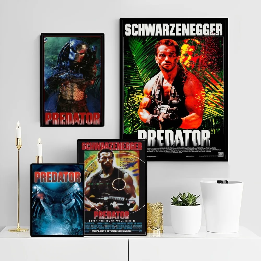The Predator Poster Vintage Posters Sticky Retro Kraft Paper Sticker ...