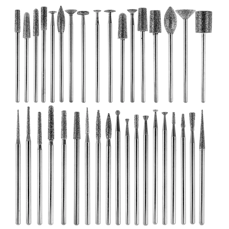 Low-Speed-HP-diamond-burs-10pcs-Rotary-Bur-Set-Dental-Lab-Polisher-2 ...