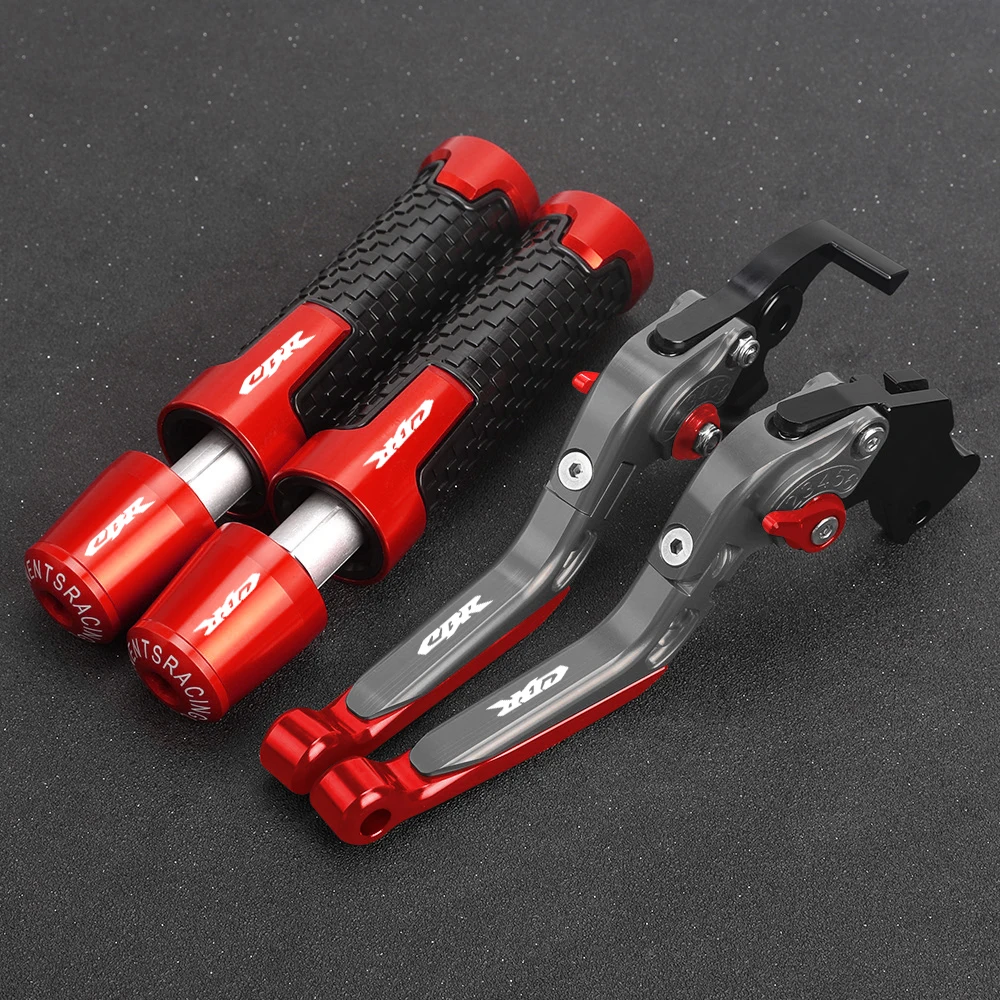 CNC-Brake-Clutch-Lever-Handlebar-Handle-Grips-Ends-For-Honda-CBR-125R ...