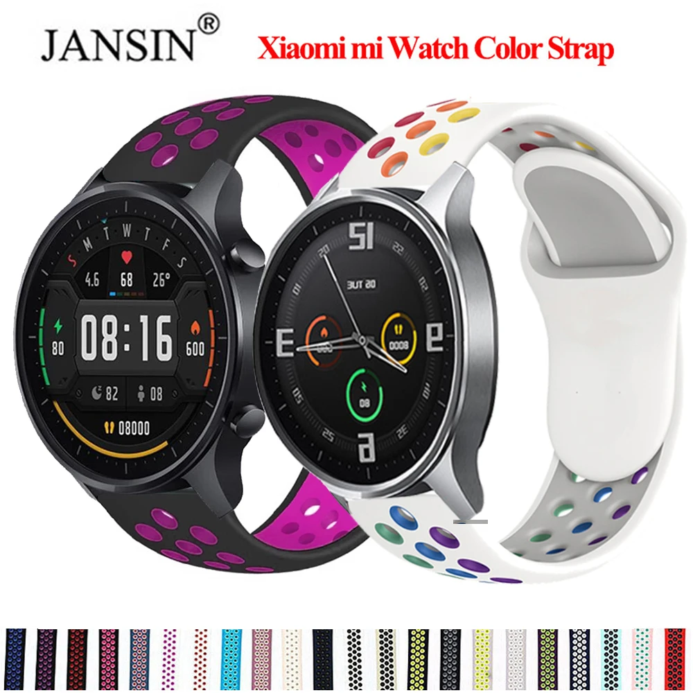 Sport-Silicone-Watch-Strap-For-Xiaomi-mi-watch-color-band-Silicone ...
