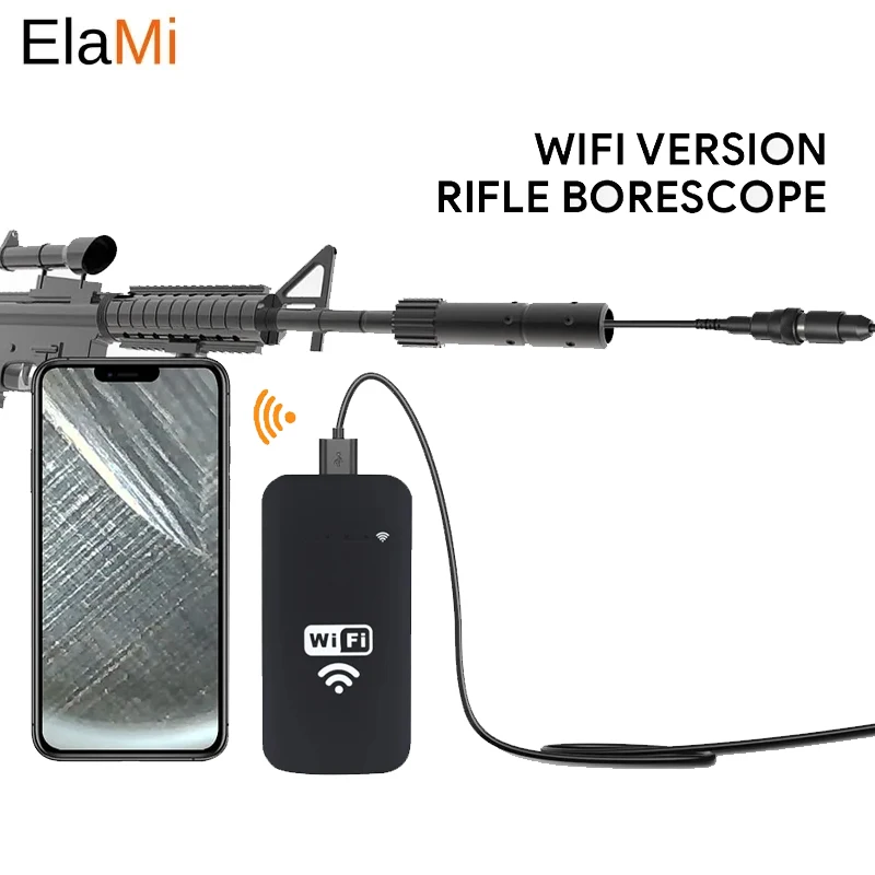 Teslong-WiFi-Rigid-Rifle-Borescope-For-IPhone-5mm-Lens-Bore-Scope-1-2M ...