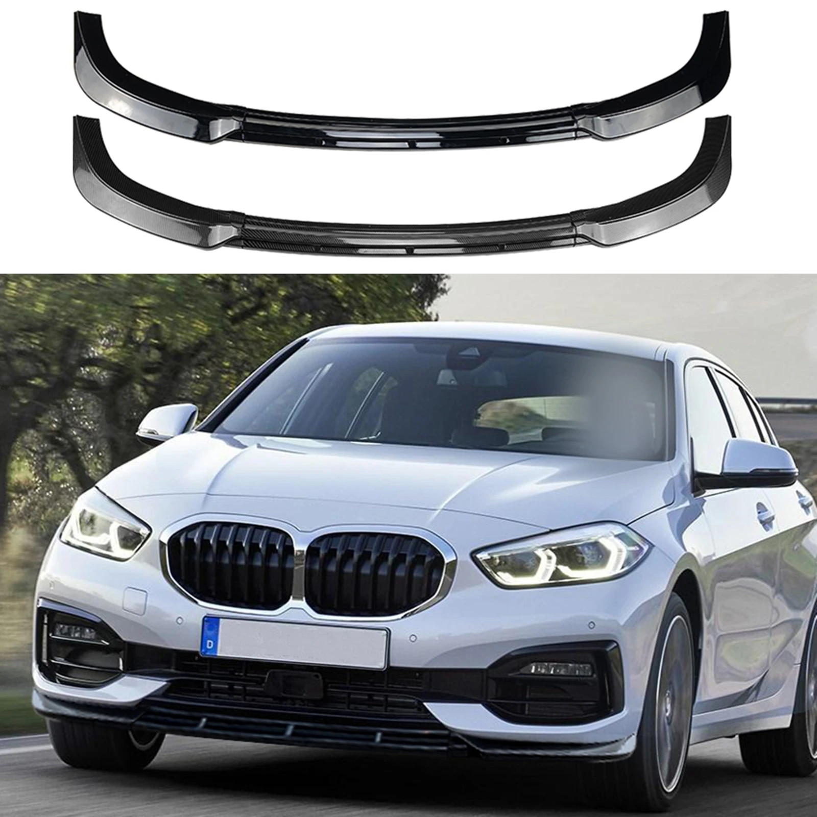 Front Bumper Spoiler Lip For BMW 1 Series F40 116i 118i 120i 2020-2023 ...
