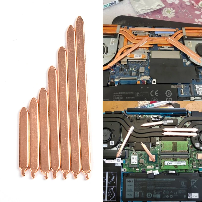 Copper Cooling Tubes Laptop | Copper Pipe Heat Laptop | Copper Pipe ...