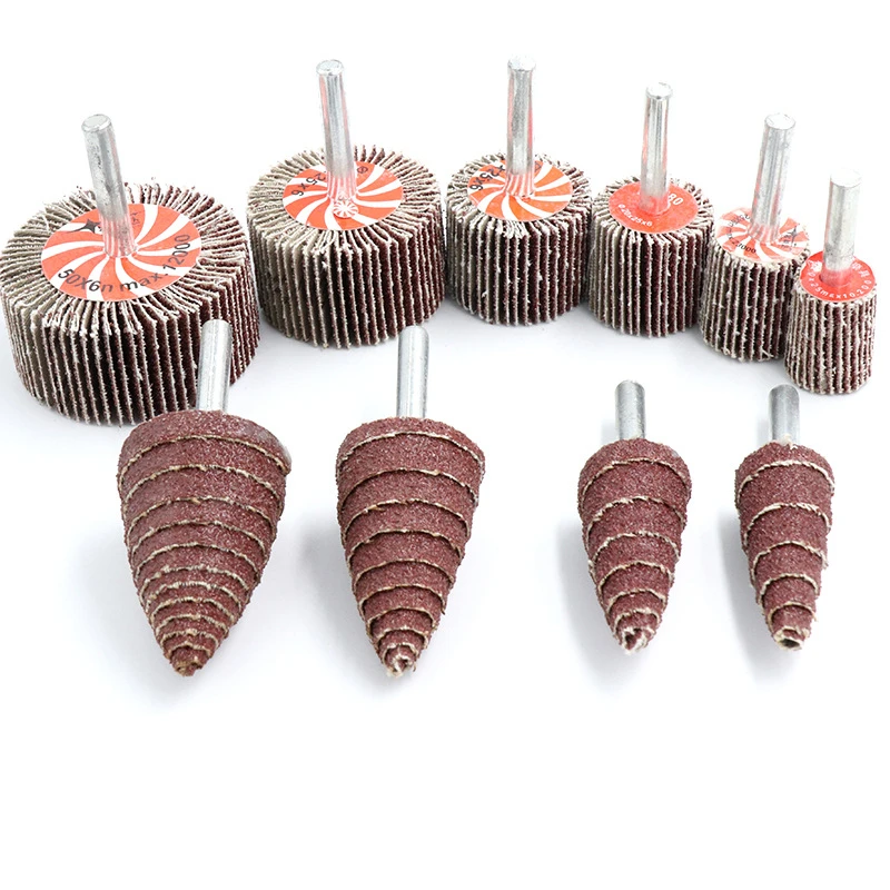 1-3-5pcs-Sandpaper-Louver-Grinding-Head-6mm-Shank-Conical-Cylindrical ...