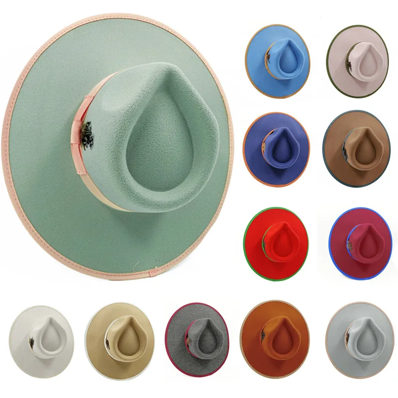 New-thin-brim-Fedora-hat-Spring-and-autumn-cap-Jazz-cap-Adjustable ...