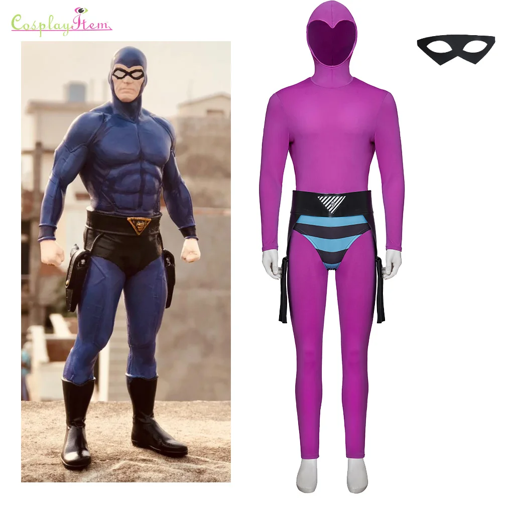 the ghost who walks cosplay costume The Phantom cosplay purple jumpsuit ...