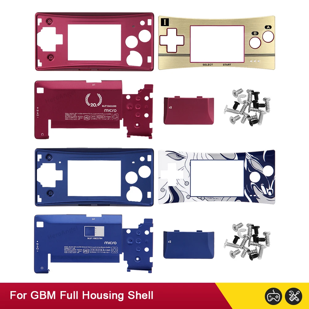 Limited-Version-4IN1-For-Nintend-Gameboy-Micro-GBM-Front-Back-Cover ...
