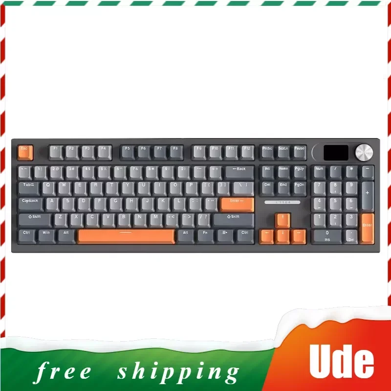 LT104-Mechanical-Keyboard-104Key-2-4G-Wireless-Bluetooth-Wired-Keyboard ...