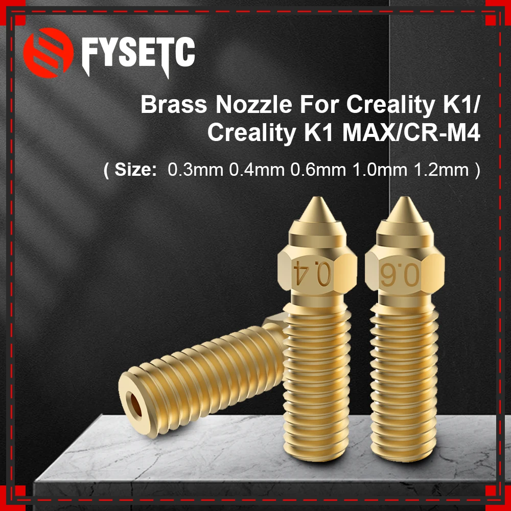 For-Creality-K1-K1-Max-Nozzle-Brass-High-speed-3D-Printer-Nozzles-0-2-0 ...