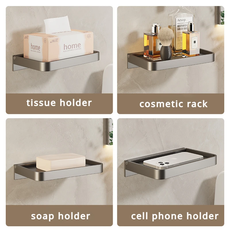 Folding-Wall-Mounted-Shelf-Saving-Space-Foldable-Storage-Rack-Phone ...