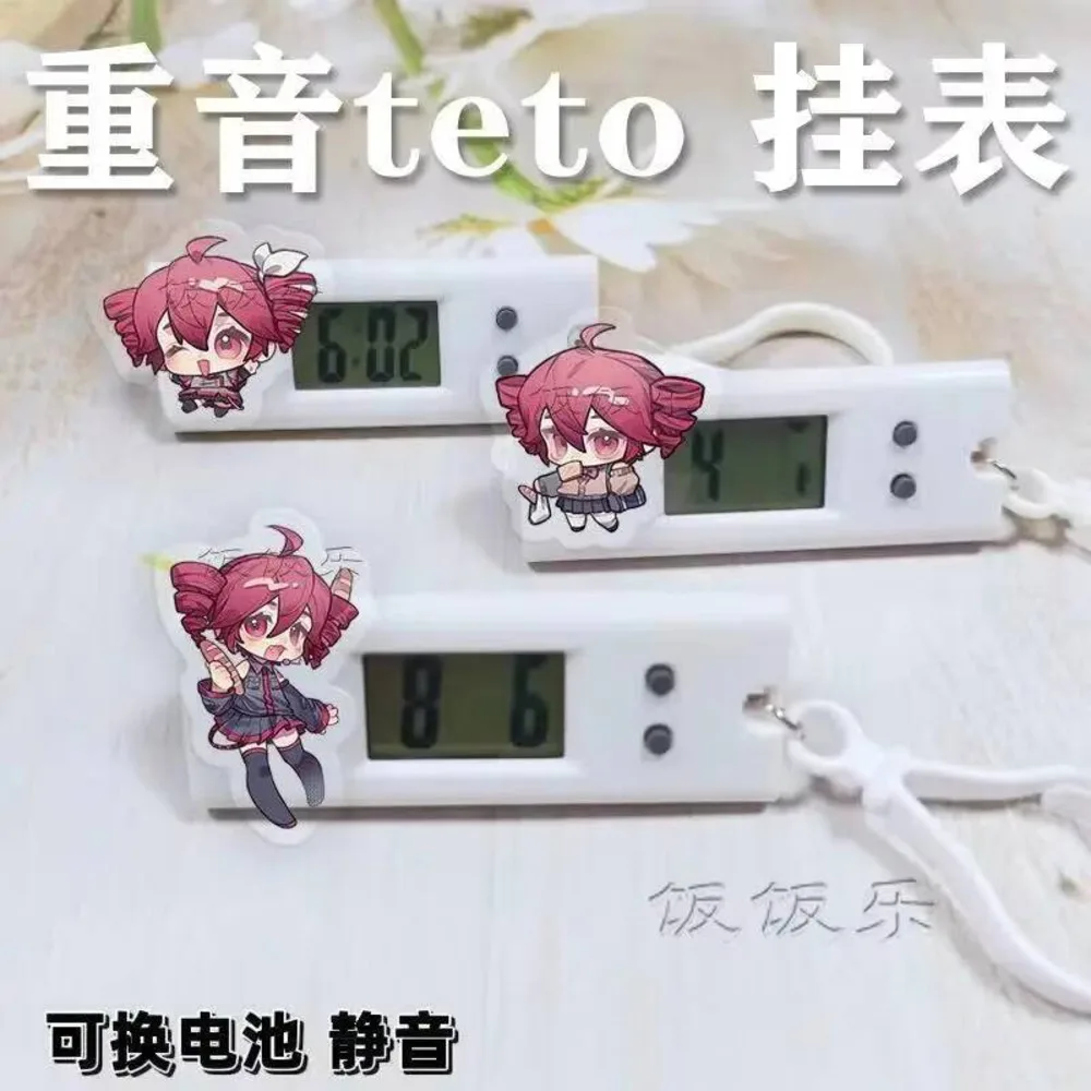 Anime Kasane Teto Cosplay Portable Desk Time Display Digital Clock ...