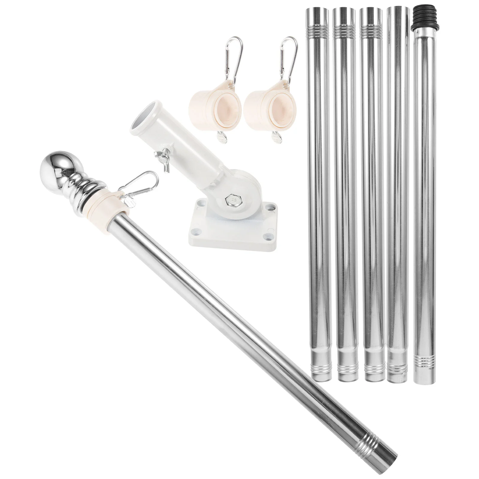 1-Set-Adjustable-Flag-Pole-Outdoor-Flag-Pole-Mounting-Bracket-Yard-Flag ...