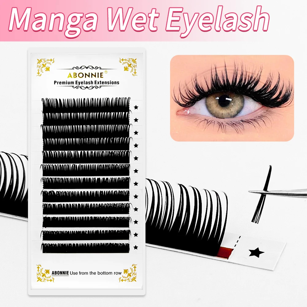 Abonnie-Wet-Look-Cosplay-A-Shape-Lash-Natural-Soft-Spikes-Lash-Fluffy ...
