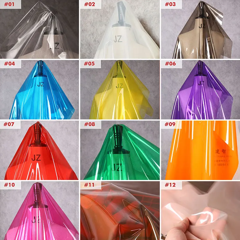 Transparent-TPU-Fabric-Waterproof-0-2mm-PVC-Jelly-Film-Fabrics-For ...