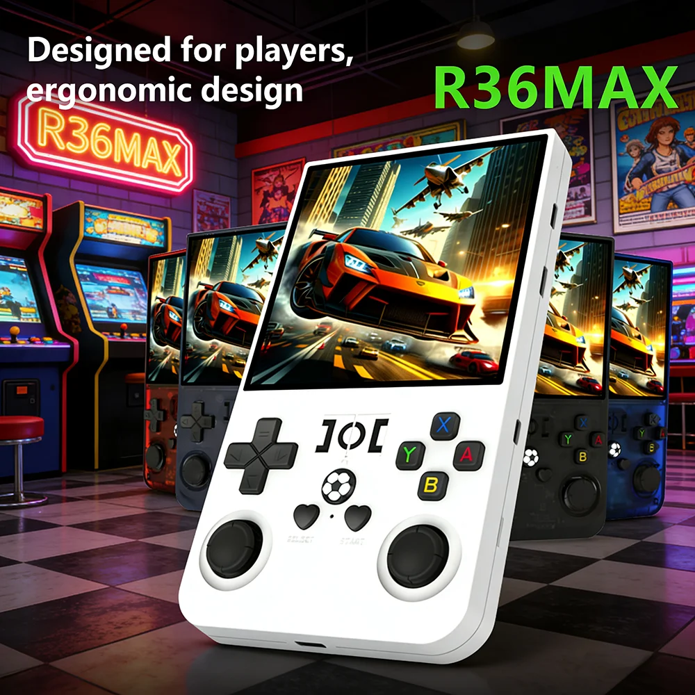18000+games R36S Upgraded model R36MAX retro game console 4.0-inch ...