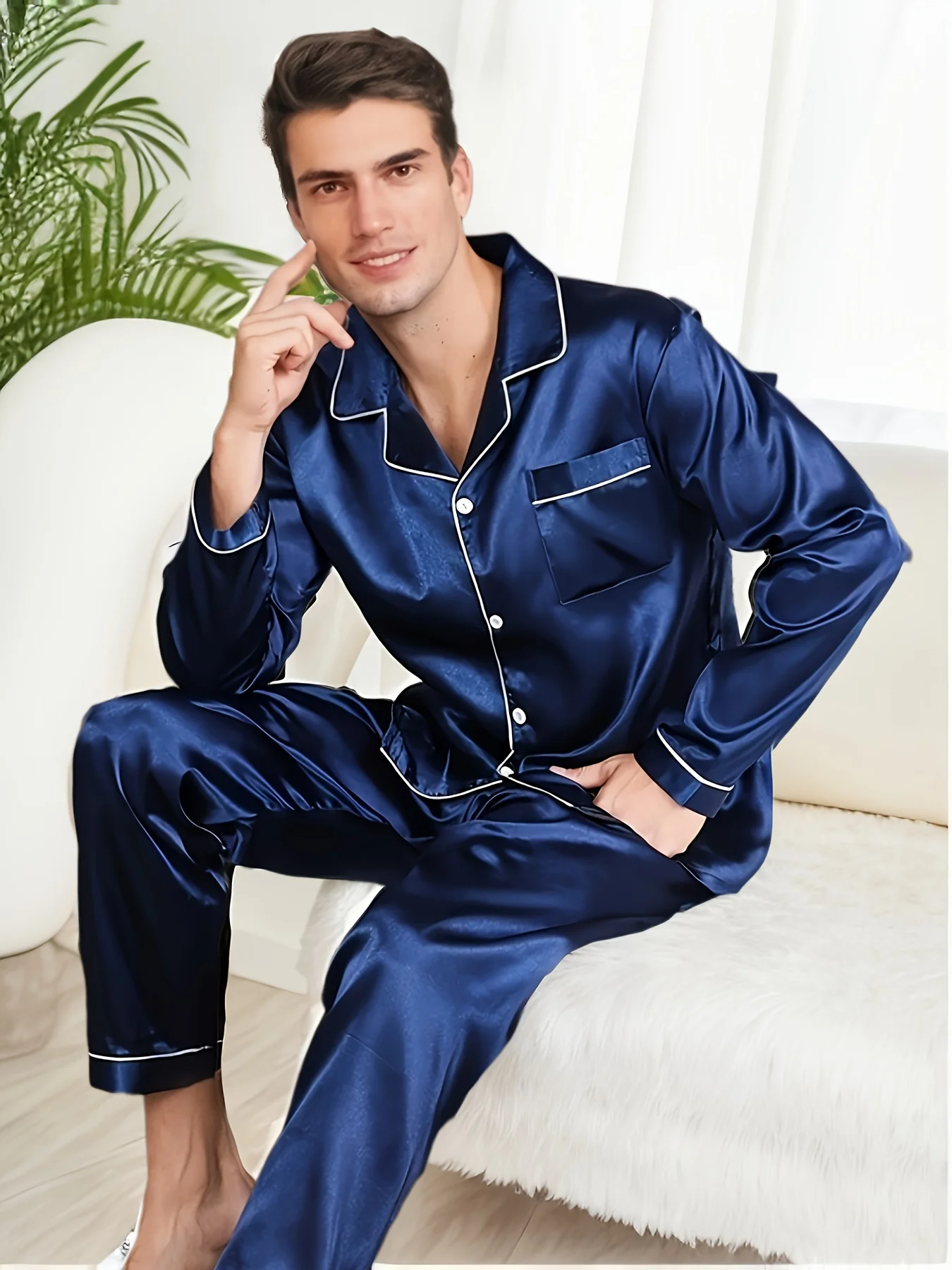 Pajamas-for-Men-Big-Size-Silk-Men-s-Pajama-Sets-Satin-Long-Sleeve-Shirt ...