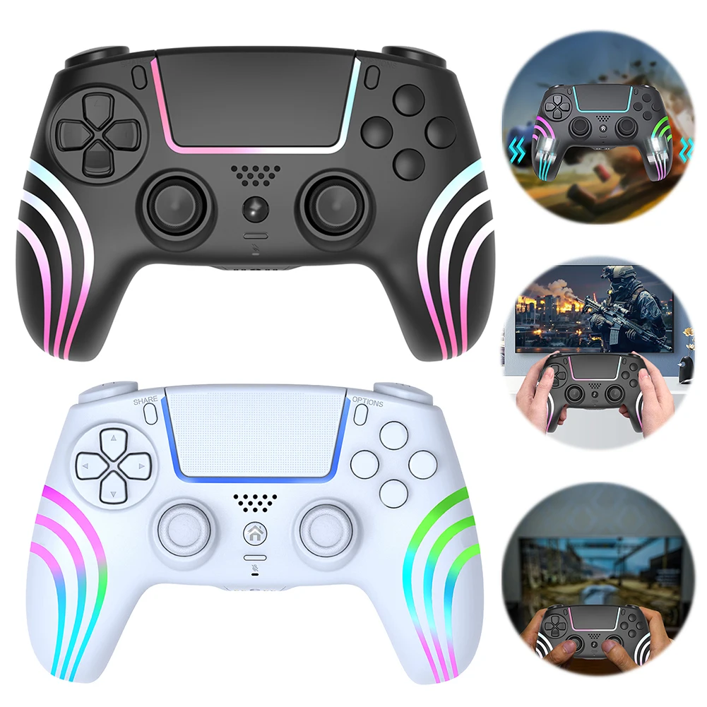 Bluetooth-Compatible-Wireless-Controller-Dual-Vibration-Gaming-Console-Controller-Game ...