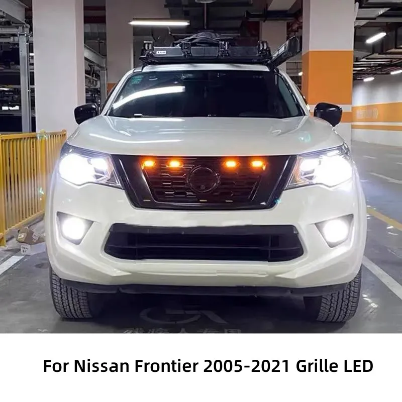Rejilla-LED-de-luz-mbar-para-Nissan-Frontier-cubierta-embellecedora-de ...