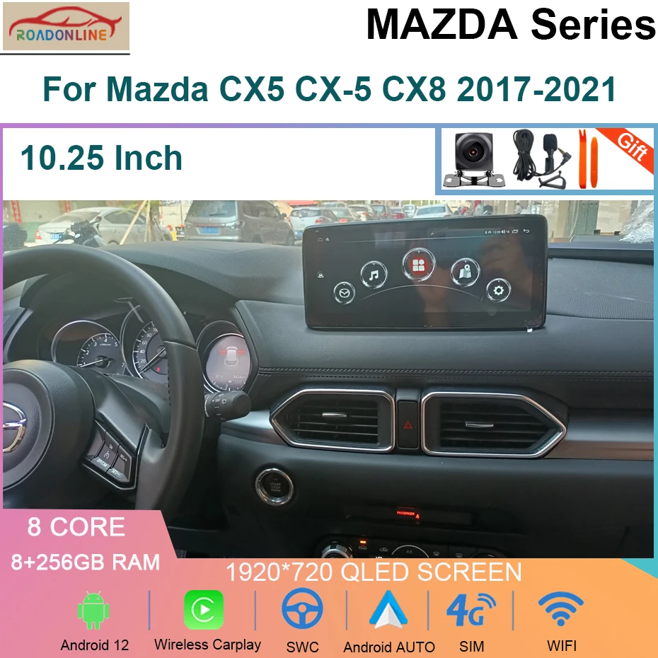 12.3inch 10.25inch Car Radio For Mazda Cx-5 Cx-8 2017-2021 1920*720 ...