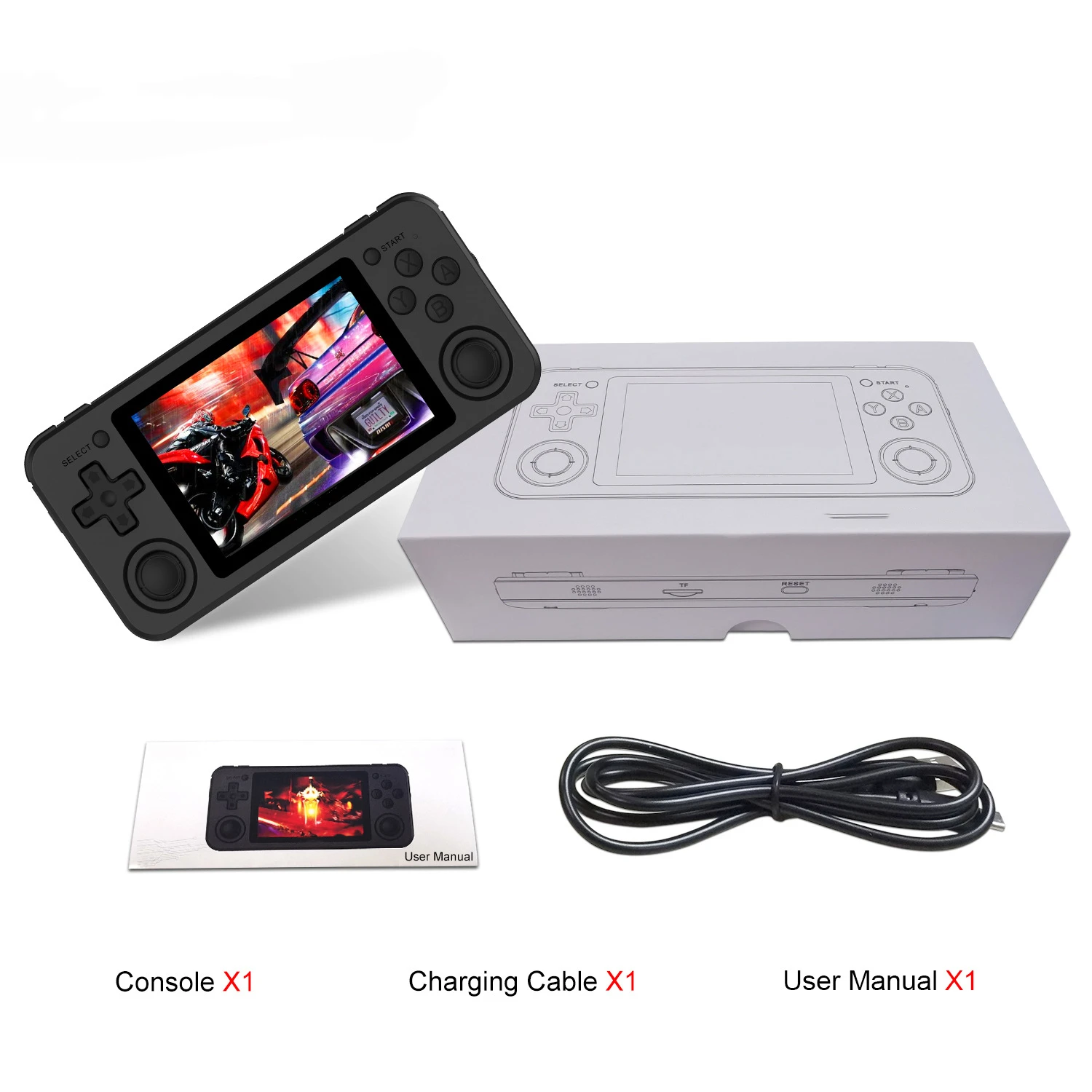 Video Game Console Retro Aluminum Alloy Shell 2500 Game Portable ...