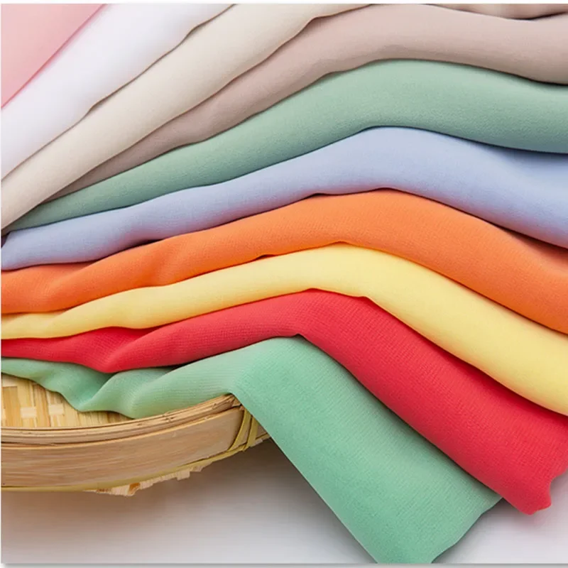 Solid-Chiffon-Fabric-Drape-High-Density-By-The-Half-Meter-100D ...