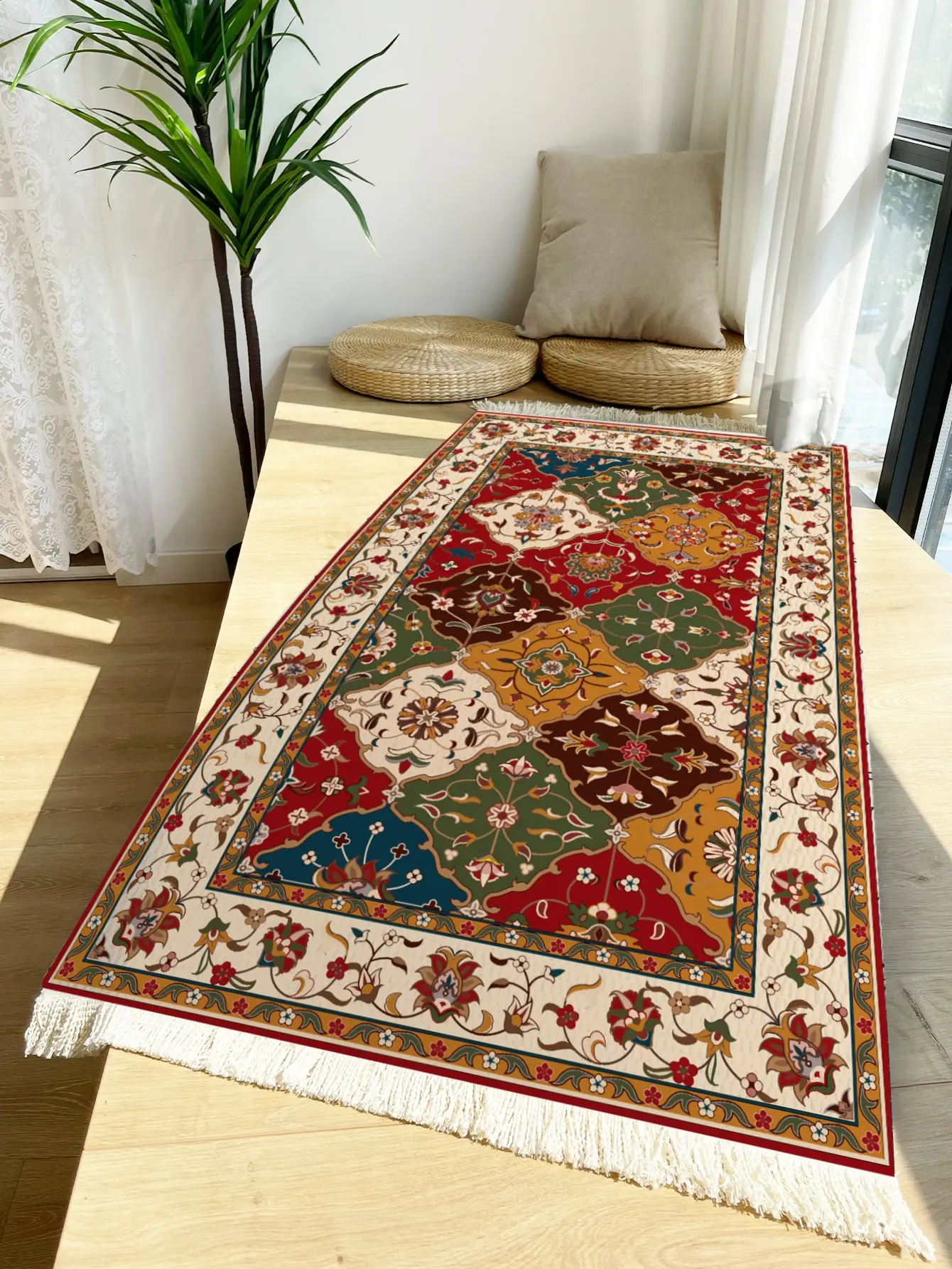 American-retro-ethnic-style-carpet-living-room-bedroom-bedside-sofa ...