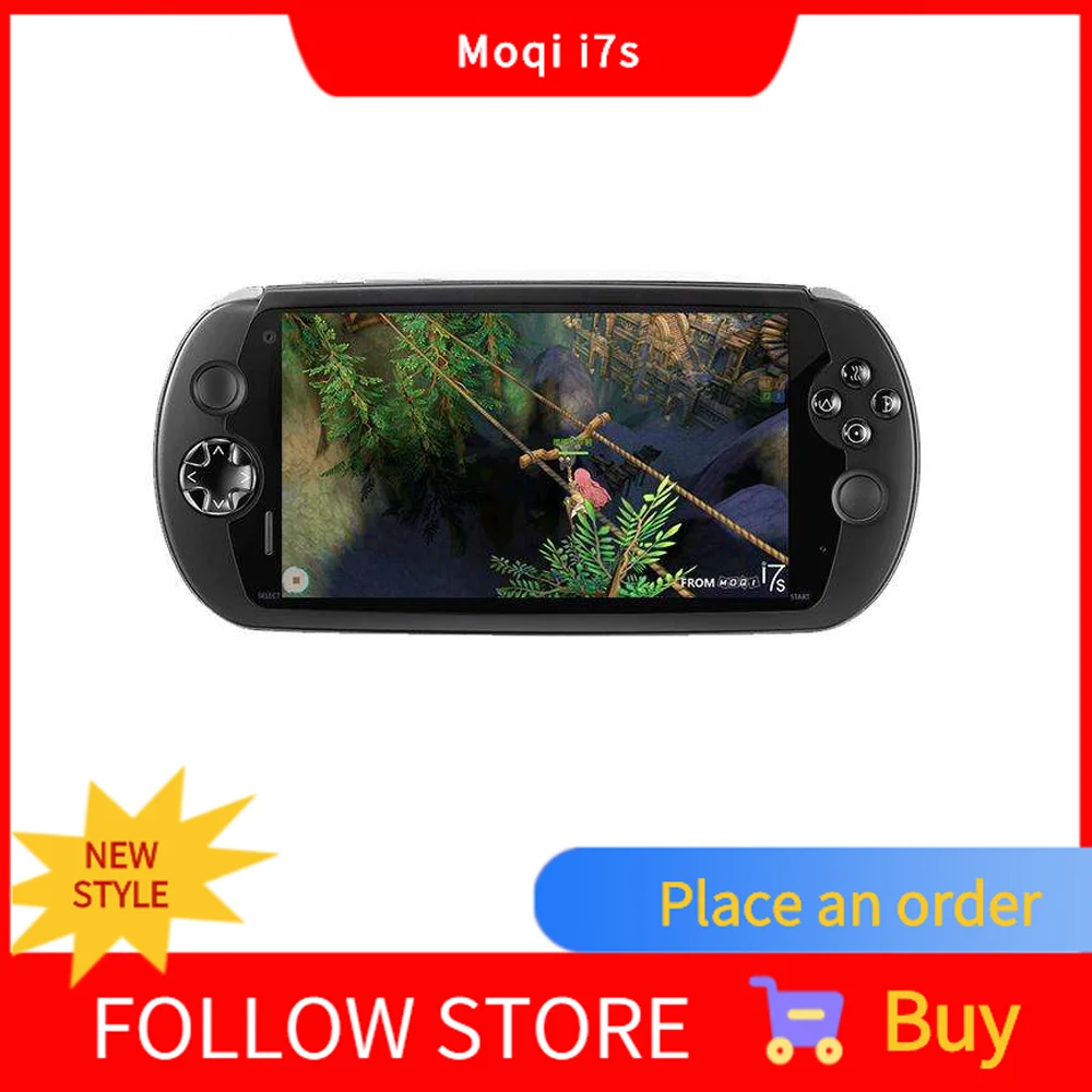 Moqi i7s 100% original dual 6000mAh sim card smart game phone handheld ...