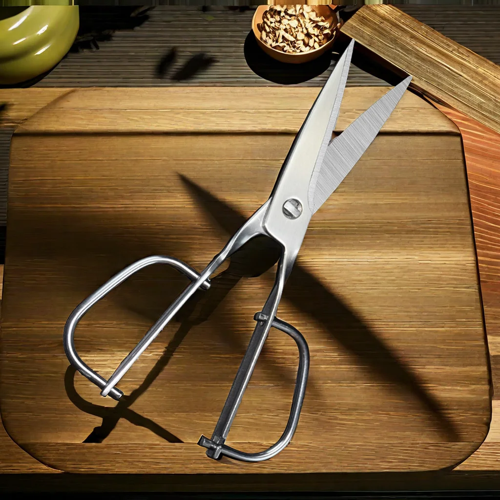 All-Steel-Wire-Handle-Scissors-Kitchen-Scissors-3cr-Stainless-Steel ...