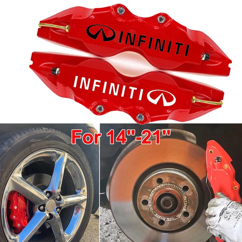 2pcs ABS Car Cover Disc Brake Caliper Covers For 2022 Infiniti QX70 ...