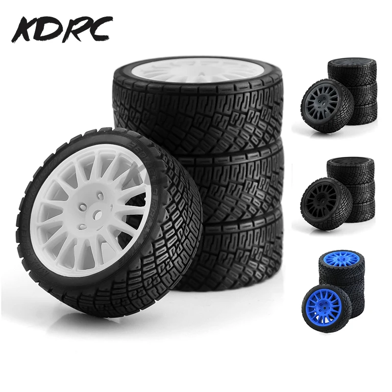 1-10-RC-Racing-Car-Tires-On-Road-Tyre-Wheel-for-Tamiya-TT01-TT02-XV01 ...