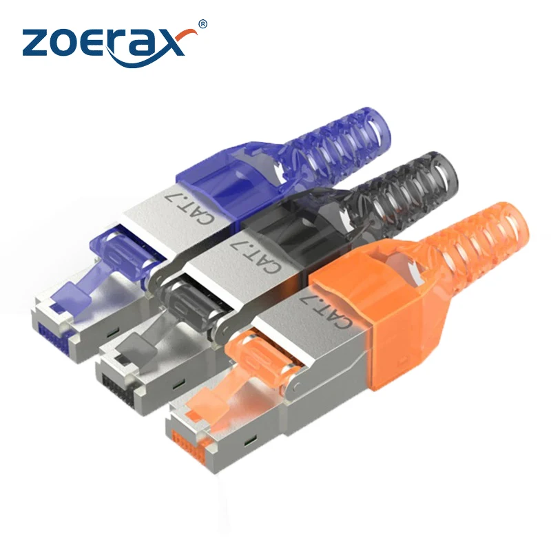 ZoeRax-RJ45-Cat8-Cat7-Cat6A-Connectors-Tool-Free-Zinc-Alloy-Shielded ...