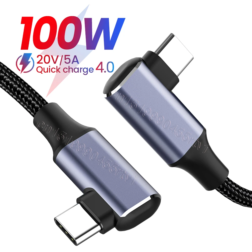 화웨이 P30 삼성 샤오미 USBC 데이터 코드 와이어 1m, 5A USB C 케이블 PD 100W USB 타입 C 케이블 전화 ...