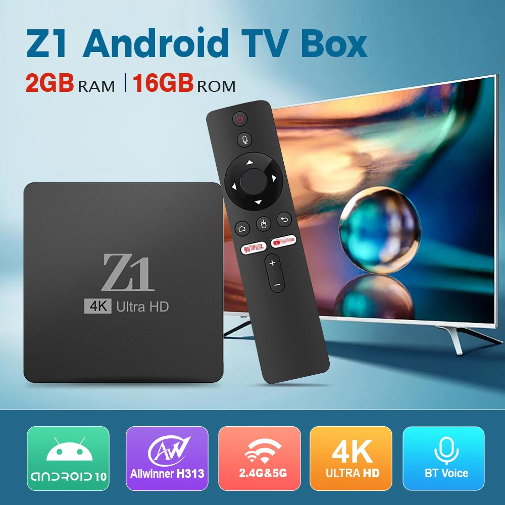 Z1-ATV-Android-10-4K-HDR-Smart-TV-Box-Allwinner-H313-2GB16GB-Dual-Wifi ...