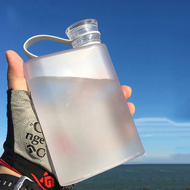 A5 Paper Cup Creative Plastic Water Bottle Flat Drinks Botlte Flat ...