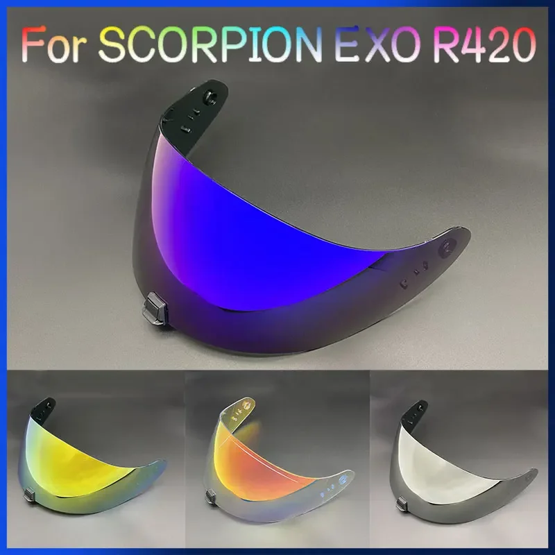 Motorcycle Full Face Helmet Visor For SCORPION EXO R420 Helmet Shields ...