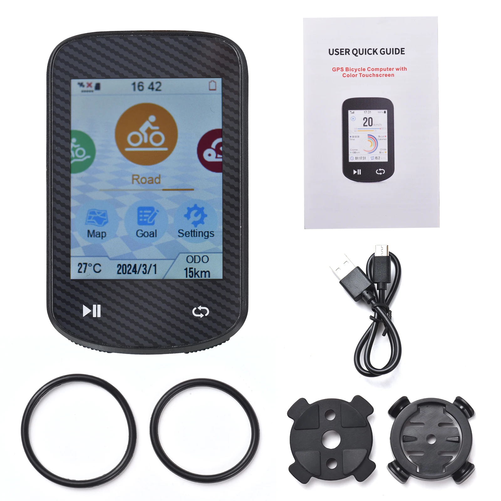 GPS-Bike-Computer-Wireless-Waterproof-GLONASS-ANT-Sensor-and-BT ...