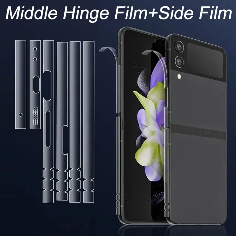 Border-Frame-Hydrogel-Film-for-Samsung-Galaxy-Z-Flip-5-4-Side-Hinge ...
