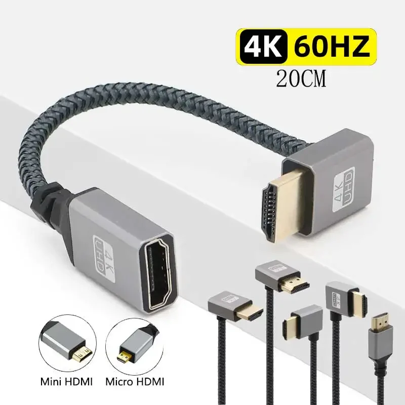 Cable-de-extensi-n-macho-a-hembra-Compatible-con-HDMI-adaptador-Micro ...