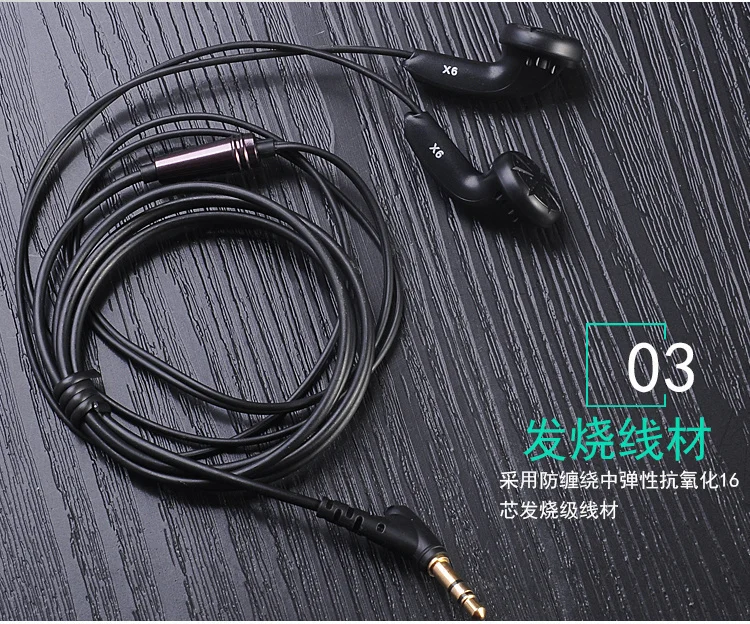 Newest Yincrow X6 In-ear Earphone 3.5mm Flat Head Bio Cellulose Earbuds ...