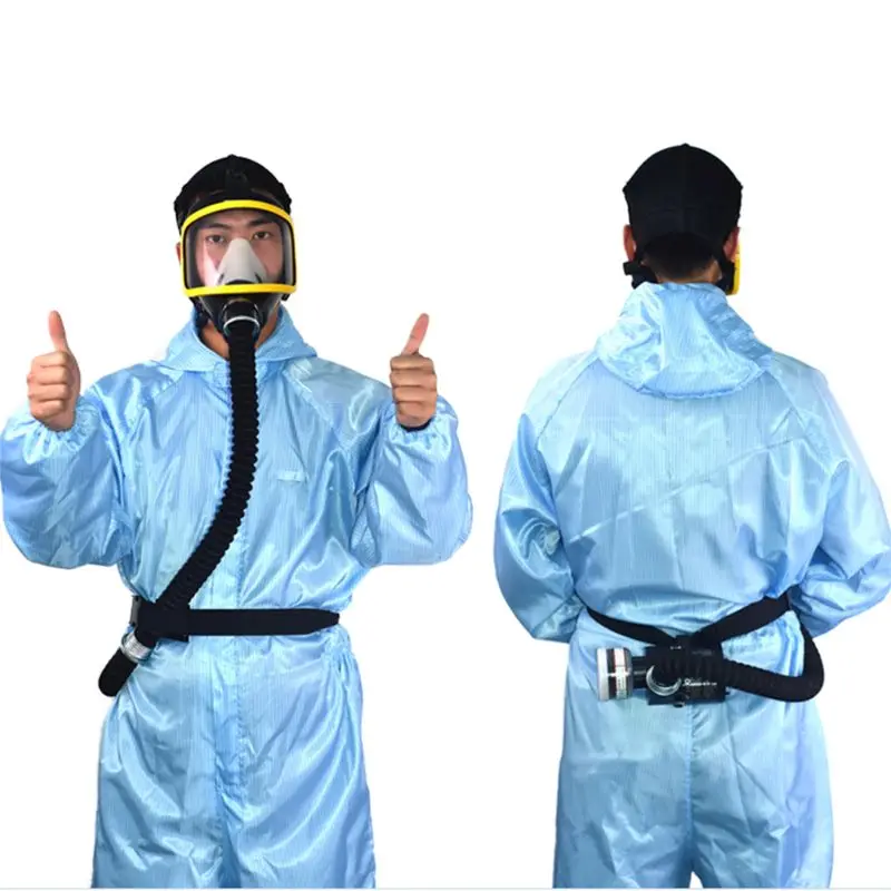 Protective-Electric-Constant-Flow-Supplied-Air-Fed-Full-Face-Gas-Mask ...