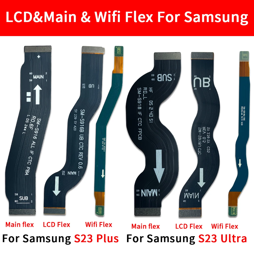 Main-Flex-Cable-For-Samsung-S23-Plus-Ultra-Connect-Mainboard-To-LCD ...