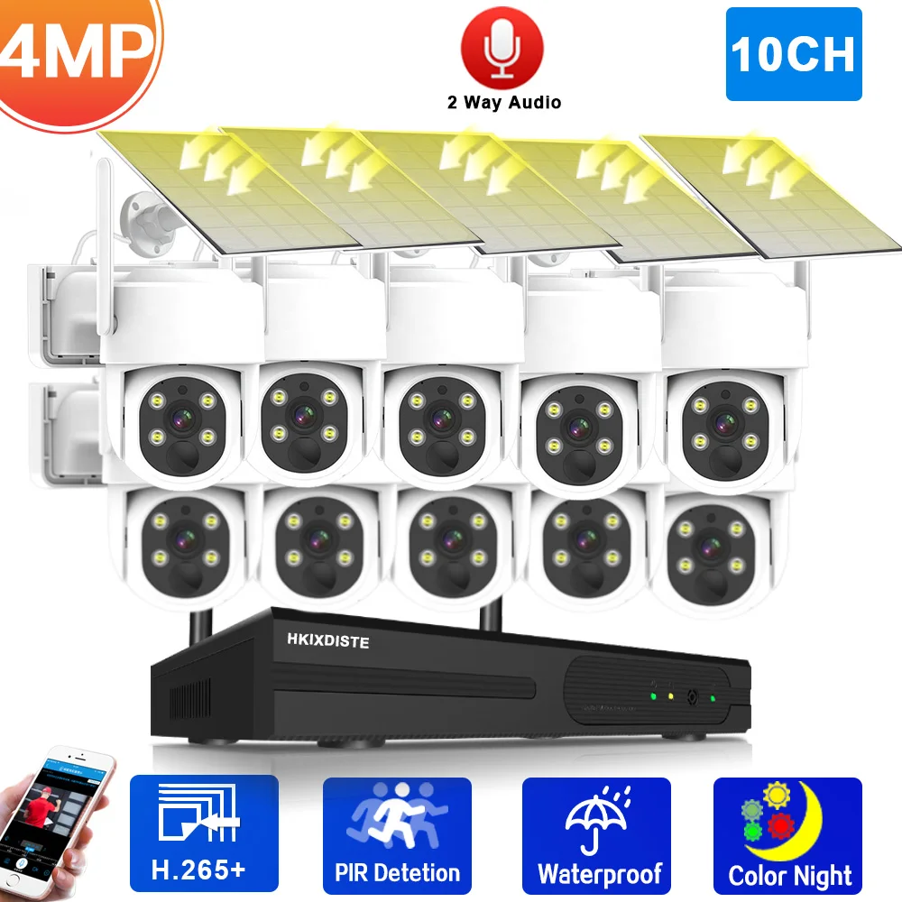 5MP-10CH-Wireless-NVR-Kit-Outdoor-Wire-Free-Solar-Home-Security-Camera ...